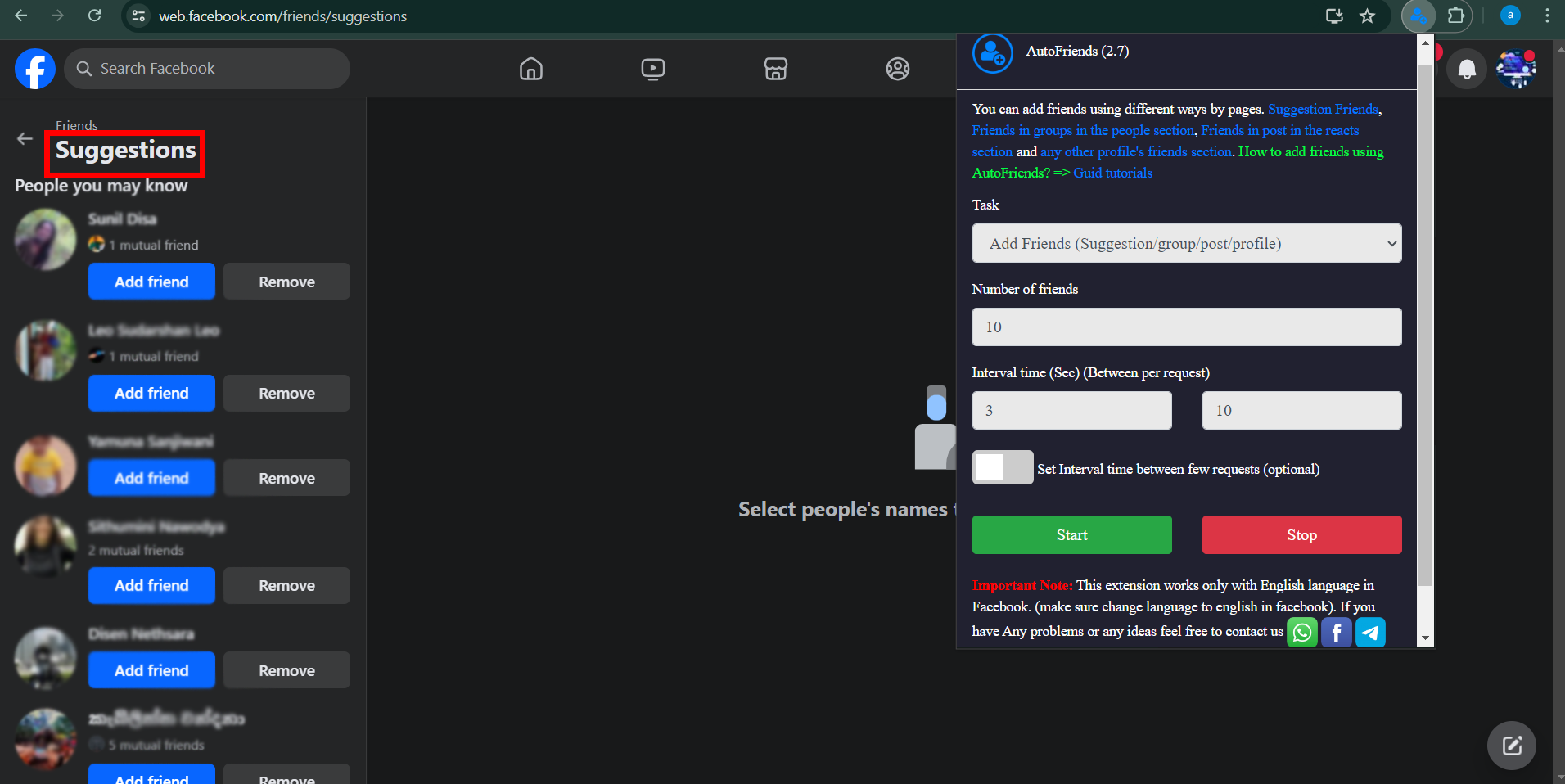 How to Use AutoFriends Extension to Add Friends from Suggestions ...